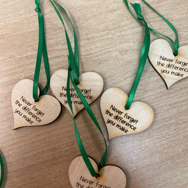 Appreciation Tokens - Never Forget the Difference You Make Heart Tokens ...