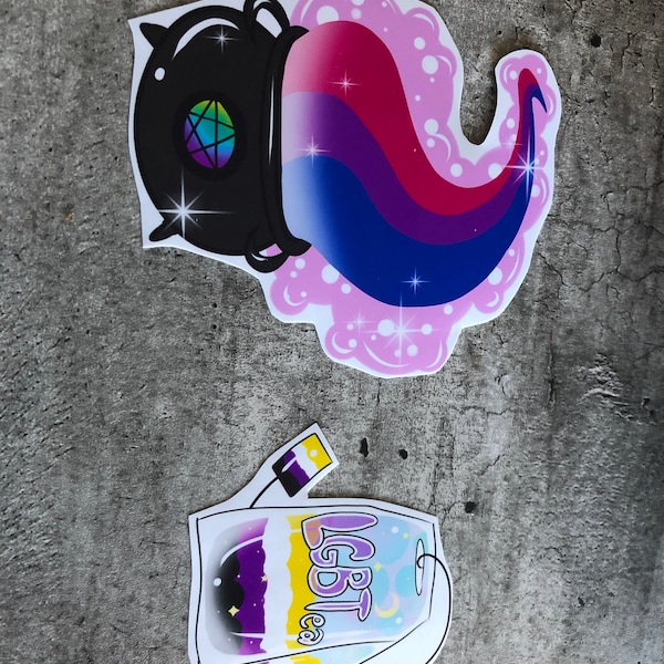 LGBT+ "lgbtea" Vinyl Gloss Sticker Set #2 - Etsy