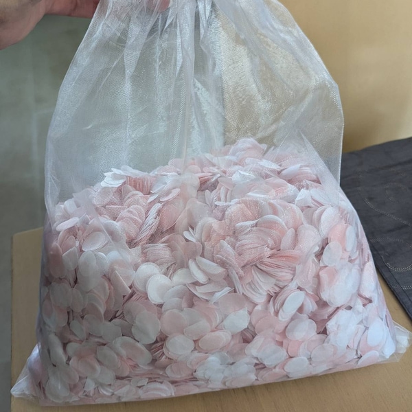 Biodegradable Wedding Confetti White & Cream Confetti Circles, Bulk ...