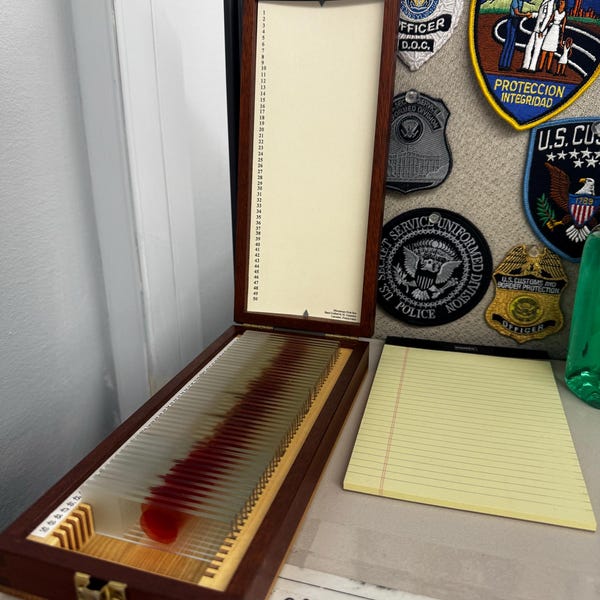 Blood Slide Box Dexter Morgan Resurrection - Etsy