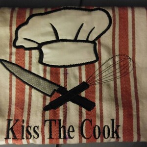 Chef Hat Utensils Applique Cooking Mahcine Embroidery Design - Etsy