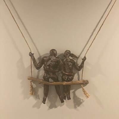 Modern Sculpture, Woman Torso, Wire Mesh Sculpture, Freestanding ...