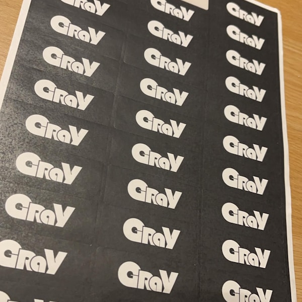 Square 37mm Stickers, A4 Sheets, Matte Finish, Logo Stickers ...