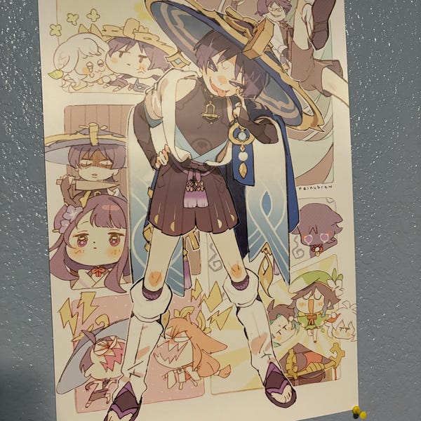 Kazuha (genshin Impact) || 4"x6" Mini Print - Etsy