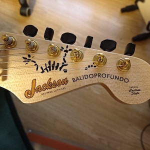CUSTOM Vintage Style Guitar and Bass Waterslide Headstock Decals - Etsy