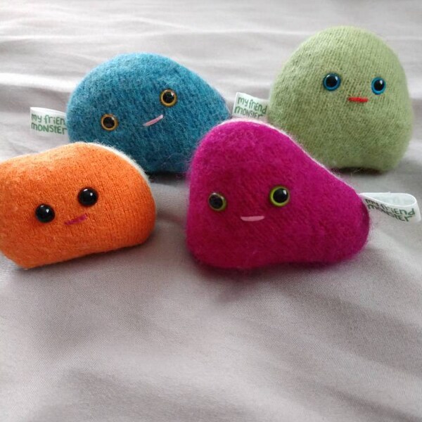 Micro Monsters SET OF 3 Tiny Plush Sweater Monsters Stuffed Monster ...