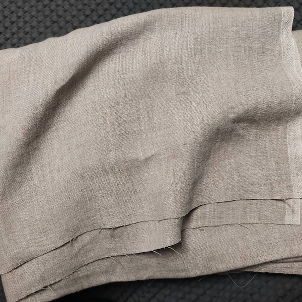 Linen Fabric Heavy Natural Undyed, Fabric by the Yard or Meter, Organic ...