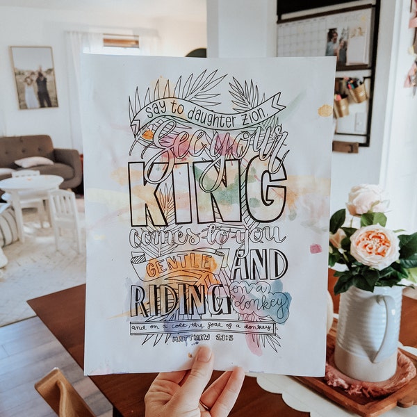 Christian Christmas Coloring Page for Kids & Adults | Printable ...