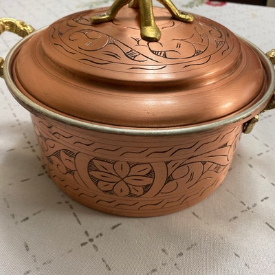 Handmade Carved Engraved Copper Pots,pots Carved Engraved Traditional ...