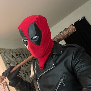 X-force Grey Deadpool Costume Cosplay Mask With Magnetic Eyes | Etsy