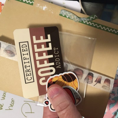 Coffee Sticker,coffee Addict Sticker Pack,coffee Decal,artsy Arthurs ...