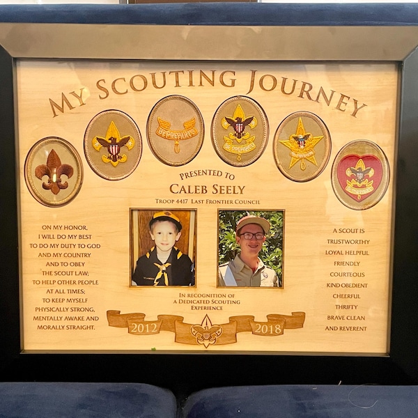 Honor the Achievement Journey of the Cub Scout Plaque, 11x14 Wood ...