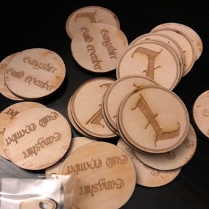 25x Custom Wooden Nickel Geocoin Tokens Geocaching Laser - Etsy