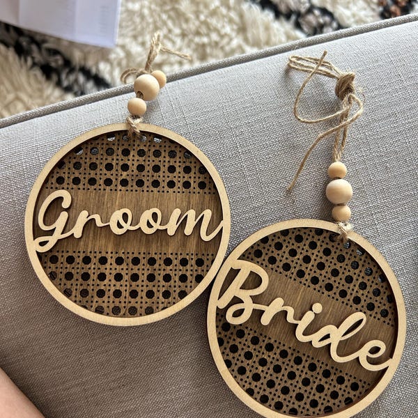 Rattan Cane Pattern Wooden Numbers // Terracotta Wedding // Boho Party ...