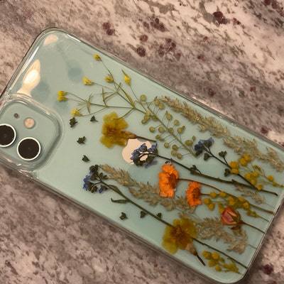 Pressed Flowers Pill Case Birth Control Pill Box Cute Pill Organize ...