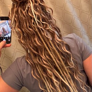Curly Synthetic Dreads Extensions . Synthetic Dreadlocks - Etsy