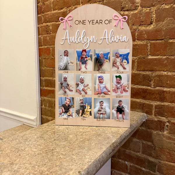 Golf Birthday Photo Board, Hole in One First Birthday, Mastered His ...