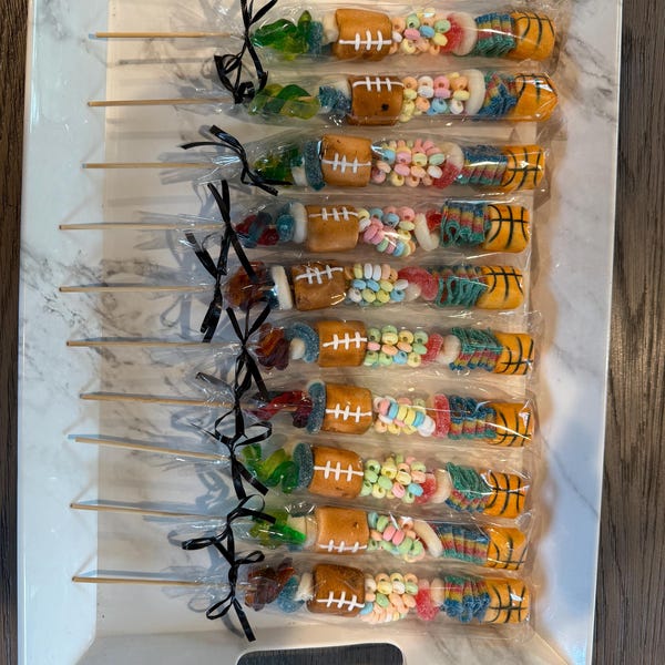 Baseball Candy Kabobs: Party Favors, Holiday Treats - Etsy
