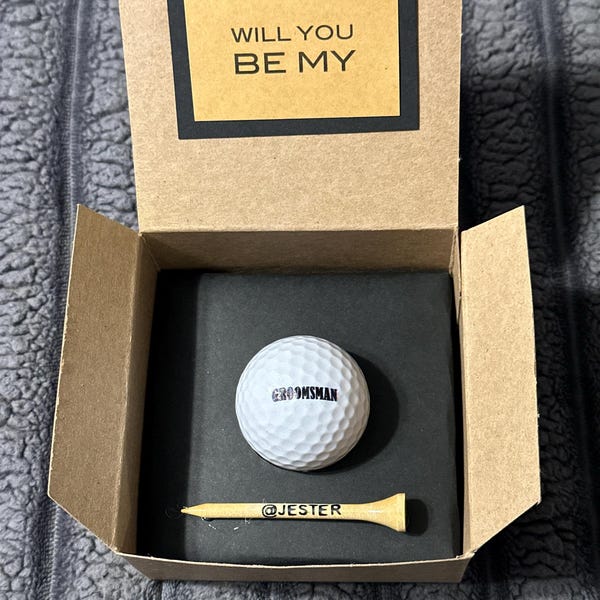 Groomsmen Proposal, Golf Ball Proposal, Groomsmen Golf Gift, Best Man ...