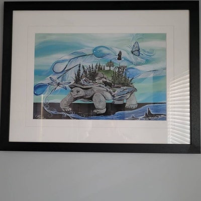 Turtle Island by Carla Joseph, Indigenous Art Print, First Nations ...