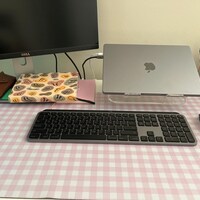 Half Circle Print Desk Mat, Aesthetic Desk Accessory, Cute Workspace ...