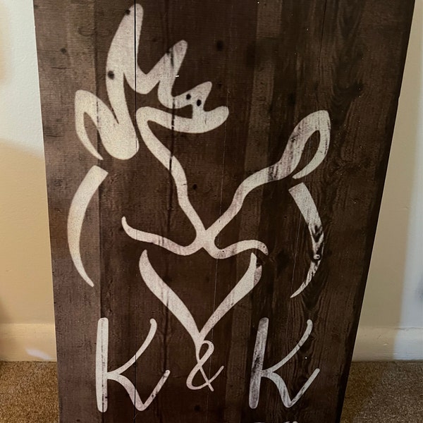 Couples Wedding Sign - Deer Hunting - Etsy