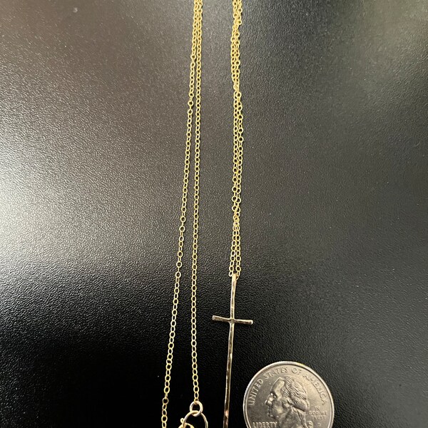 Modern Cross Necklace - Etsy