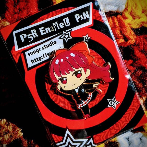 Phantom Thief Kasumi/sumire Yoshizawa "the Violet" Enamel Pin ...