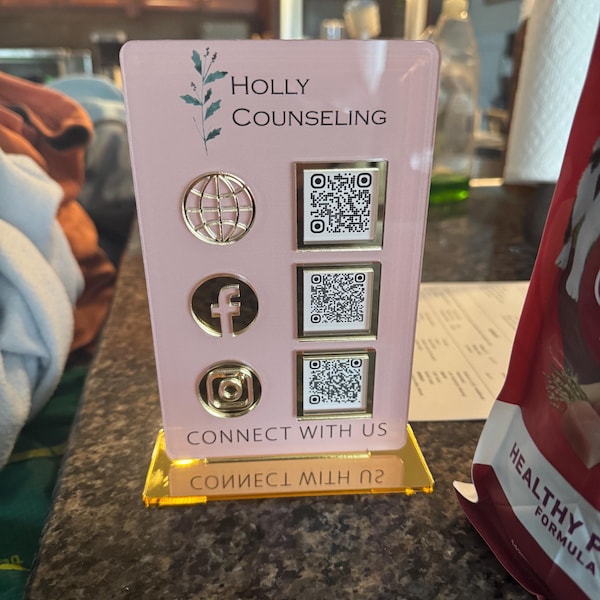 Virtual Tip Jar Sign - Mini QR Code Sign - Feeling Tipsy? - Frosted ...