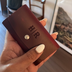 Personalized Key Case, Leather Key Case, Leather Key Wallet, Engraving ...