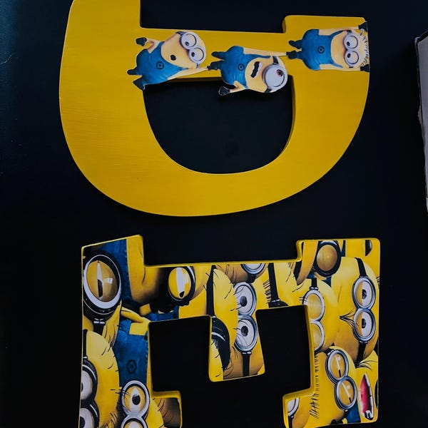 Minion Lettering (pricing per Letter) - Etsy