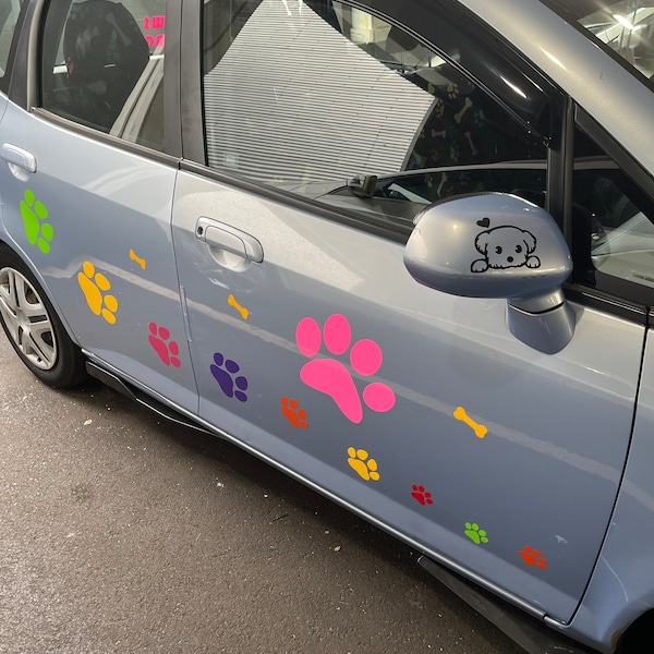 Dog / Puppy Paw Print Vinyl Decal Sticker - Etsy