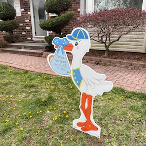 Welcome Home New Baby Teddy Bear Yard Sign Custom Name Its a | Etsy