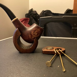 Long Tobacco pipe Rose flower Smoking Pipe Long stem Smoking | Etsy