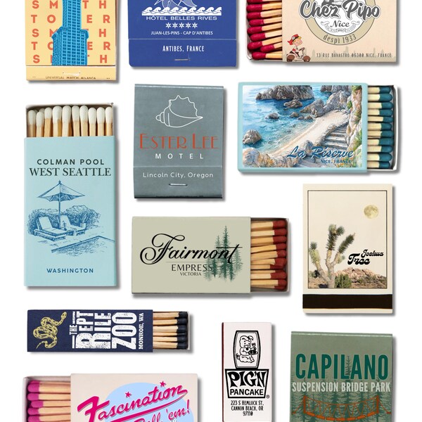 CUSTOM MATCHBOOK ART | Personalized Digital Matchbox Gift | Large ...