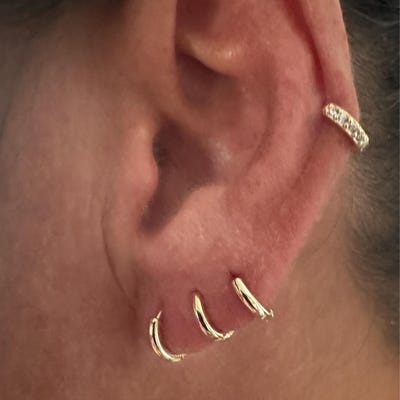 Threadless Push Pin Flat Back Labret 16G/18G/20G Stud Earrings Titanium ...