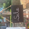 ASH Hanging Chalkboard Sign 9 X 6, Wedding Signs, Office Sign, Kitchen ...