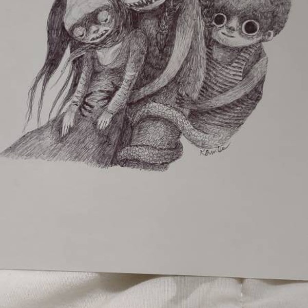 Original Drawing by Kamila Mlynarczyk Woodedwoods - Etsy