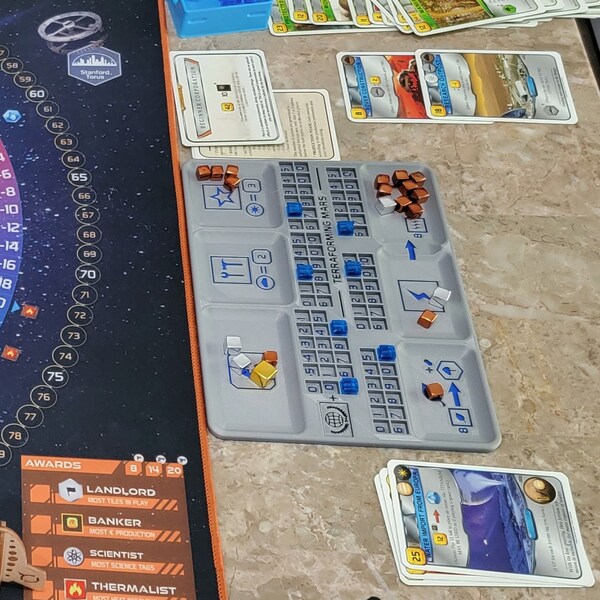 Terraforming Mars Player Boards 3D Printed, High Quality, PLA, .07mm ...