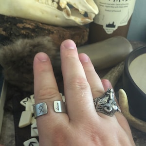 Norse Rune Ring Viking Jewelry Silver Rune Ring Viking Rune Jewelry ...