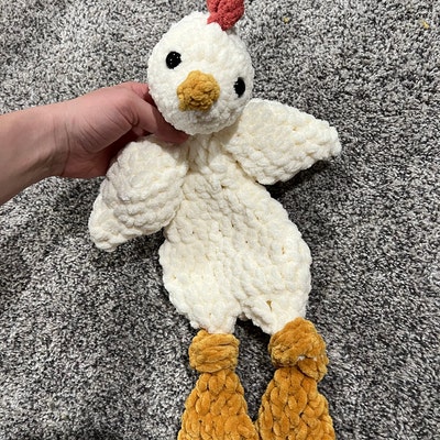 MINI Chickie Chicken Knotted Lovey Crochet Chicken PATTERN - Etsy