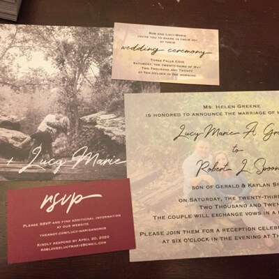 LDS Wedding Invitation, Photo Wedding Invitation, Wedding Invites ...