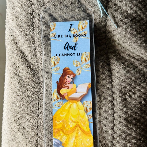 Beauty and the Beast Inspired “big Books” Bookmark - Etsy
