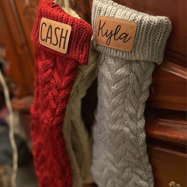 5 Pack Blank Sublimation Laser or DTF Patches Rectangle Brown Faux Leather Threaded 3” X 2” With ...