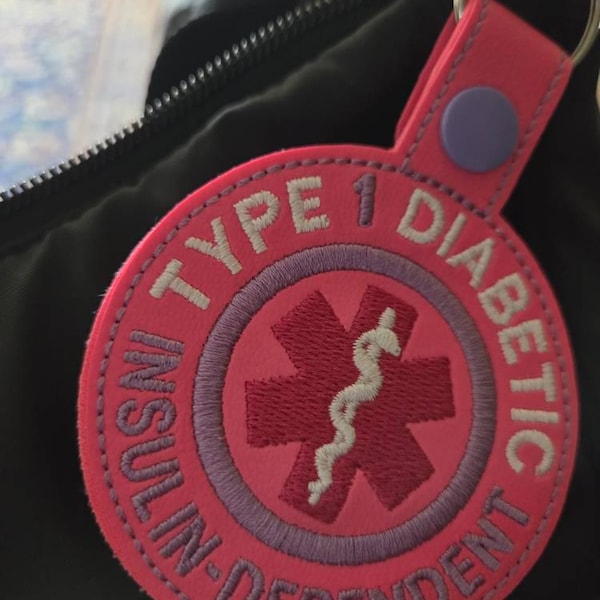 Medical Alert Tag for Backpack, Type 1 Diabetes Medical Bag Tag ...
