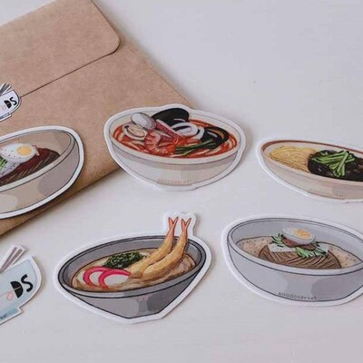 Bun Rieu Vietnamese Noodle Sticker Asian Noodles Die Cut Premium Matte ...
