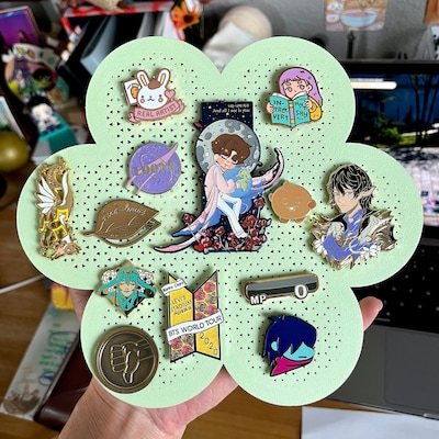Pin Board FLOWER 3D Printed Colored Filament for Enamel Pins More ...