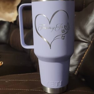 Yeti 20oz Cup Laser Engraved, Your Name and Choose Your Font - Etsy