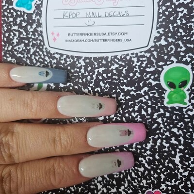 Stray Kids SKZOO Stray Kids Waterslide Nail Decals SKZ Nail Art Kpop ...