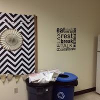 Office Wall Decal Break Room Word Collage, Vinyl Wall Lettering for ...